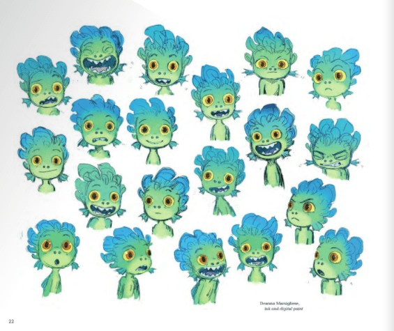 Disney & Pixar's "The Art of Luca" Book is Available Free Online for a ...