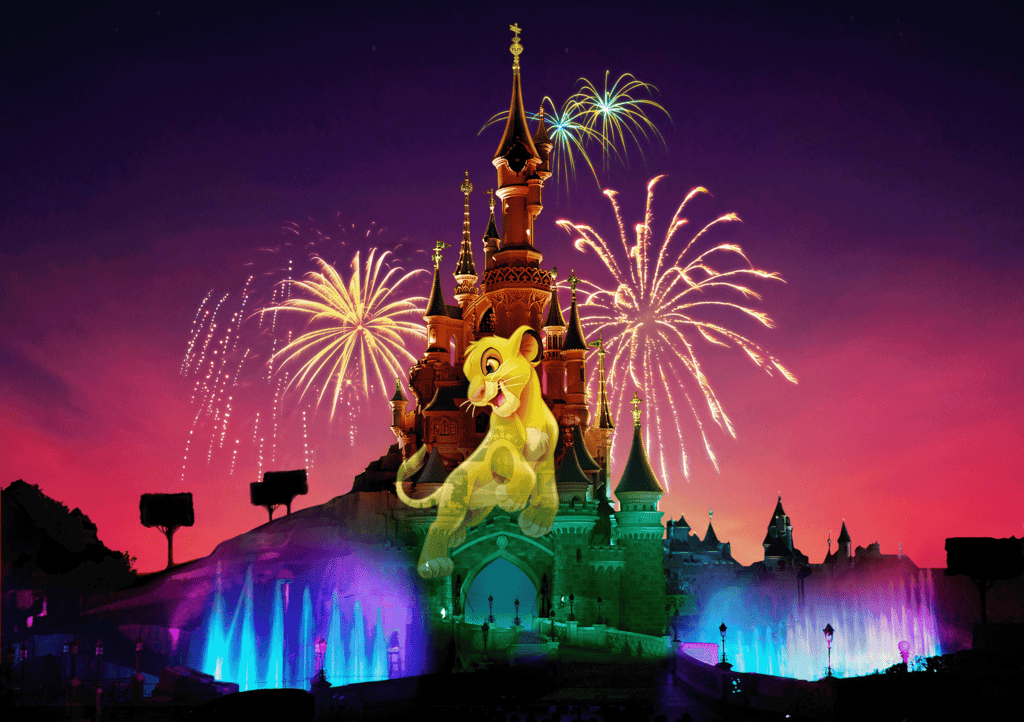 Guests Look on as Flames Shoot From Disney Castle : Disney Fanatic