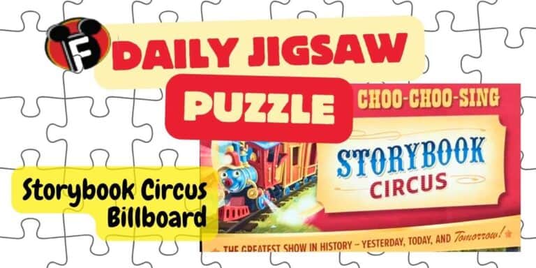 Daily Jigsaw Puzzle: Storybook Circus Billboard : Disney Fanatic