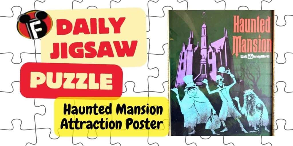 Disney Jigsaw Puzzle: Haunted Mansion Attraction Poster