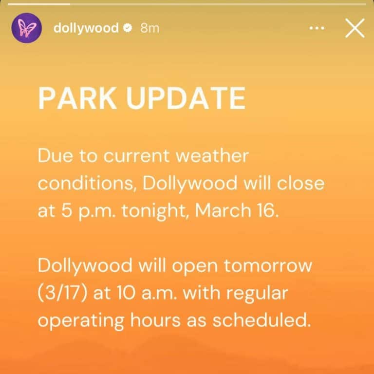Dollywood Announces Closure Effective March 16, 2026